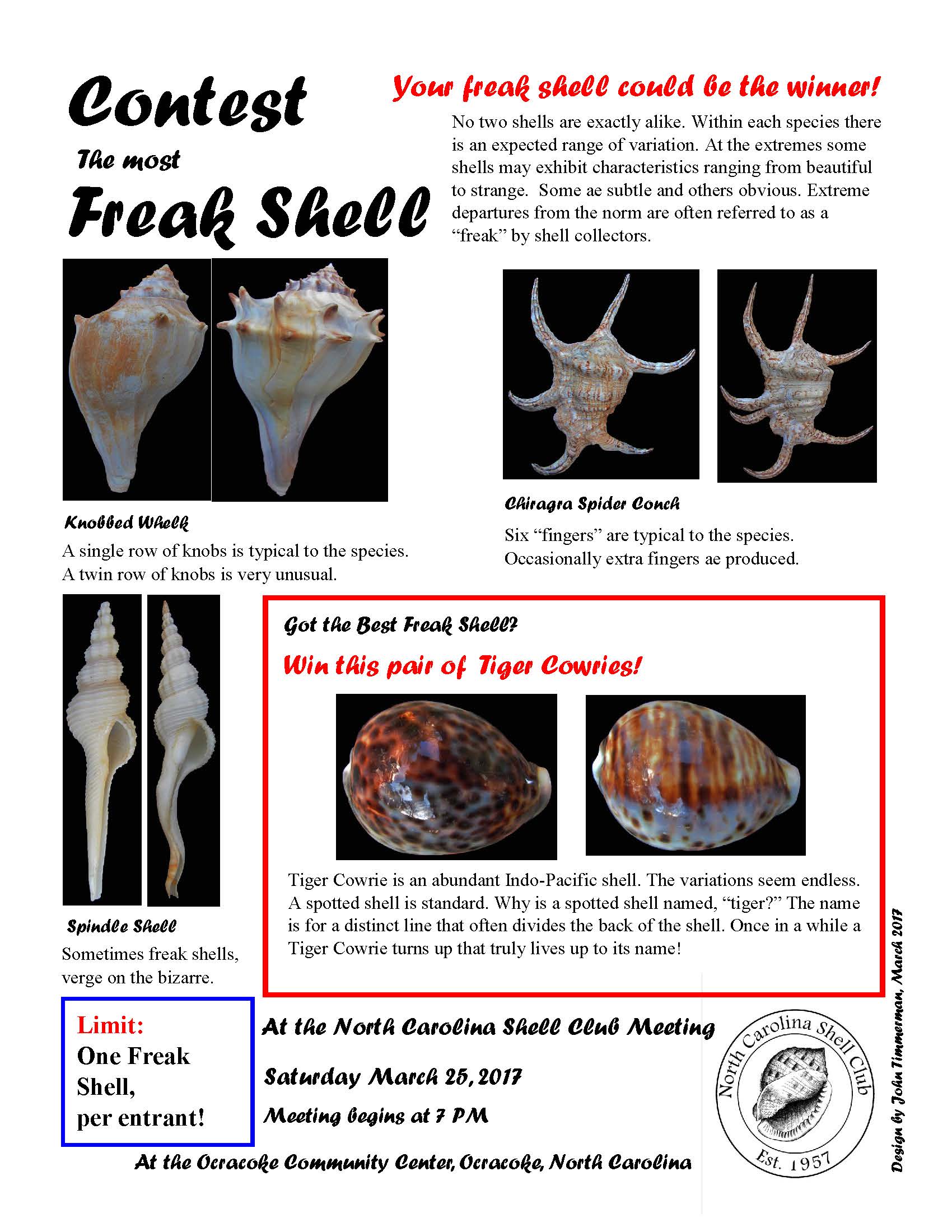 feak shell contest poster | Ocracoke Observer