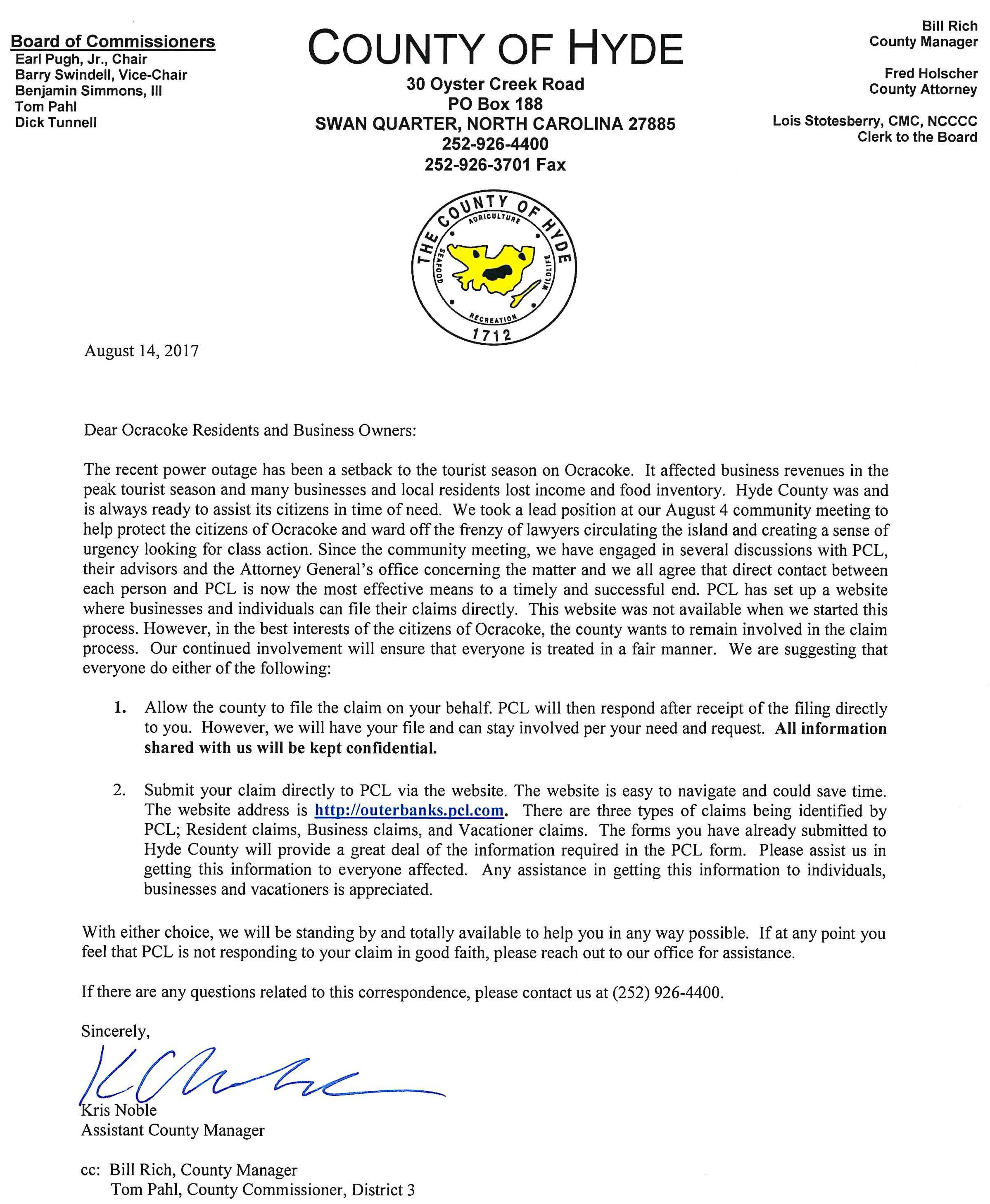 A few points about the power outage, financial loss and compensation ...