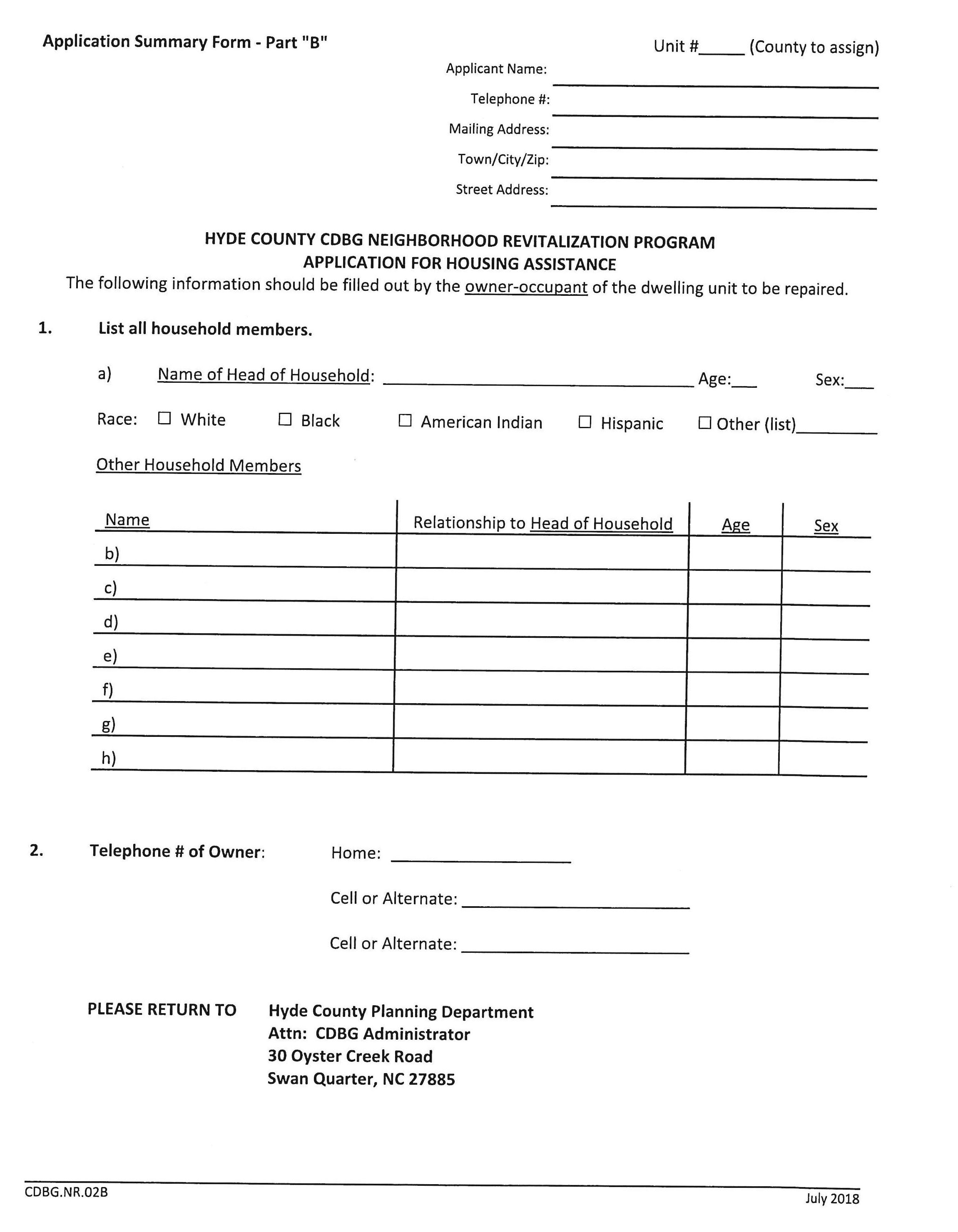 CDBG form 2 | Ocracoke Observer