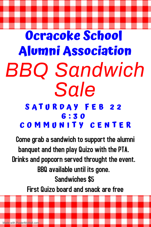 BBQ sandwich flyer | Ocracoke Observer